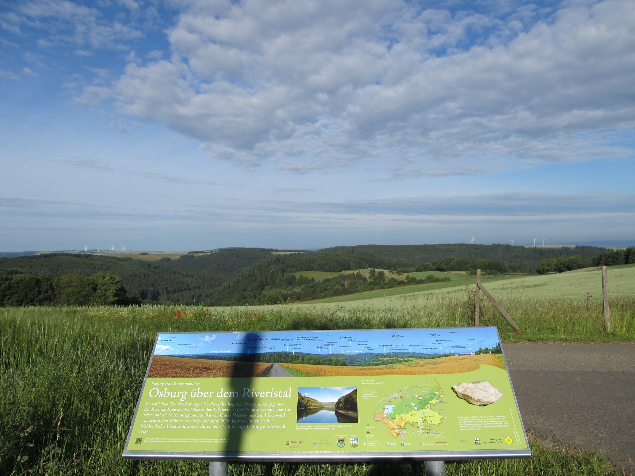 Panoramabild am Osburger Panoramaweg (Os3) – Ortsgemeinde Osburg